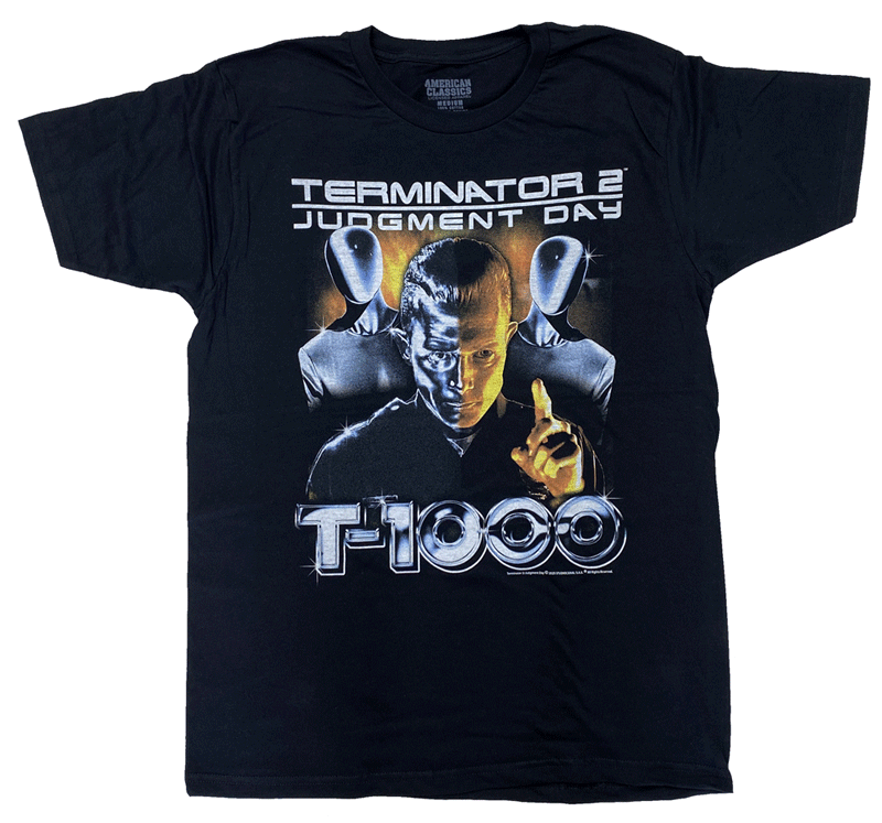 TERMINATOR 2・ターミネーター2・T-1000・Tシャツ・映画Tシャツ・オフィシャルTシャツ オフィシャル商品　正規ライセンス商品 T-1000のデザインが発売されました。 ボディ：やや薄めの今風のボディ カラー：ブラック 素材:...