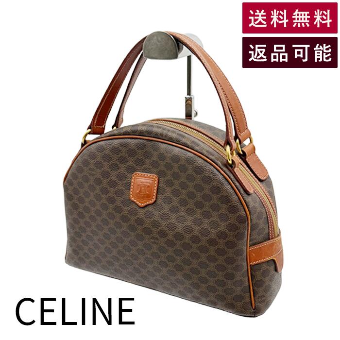 商 品 説 明【ブランド】セリーヌ CELINE【サイズ】【サイズ詳細】ヨコ：約31cm タテ：約20cm マチ：約11cm ハンドル：約34cm 内ポケット：3 外ポケット：1【カラー】ブラウン【素材】PVC × レザー【ランク】B【コメ...