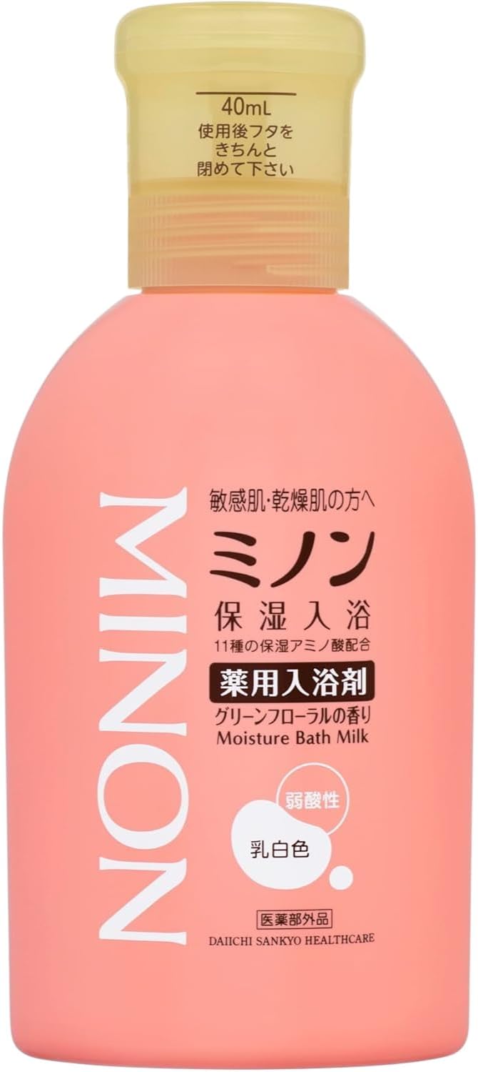 ミノン 薬用保湿入浴剤 本体ボトル 480mL 8LINミノン 薬用保湿入浴剤 本体ボトル 480mL 8LIN