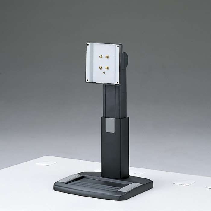 特徴Feature目の高さによって高さ調整が可能です。（無段階）※ディスプレイを取付けることによりアームが上下します。キーボードを立て掛けることができるように滑り止めを装備しています。便利なペントレーを装備しています。台座部は滑らかに回転し...