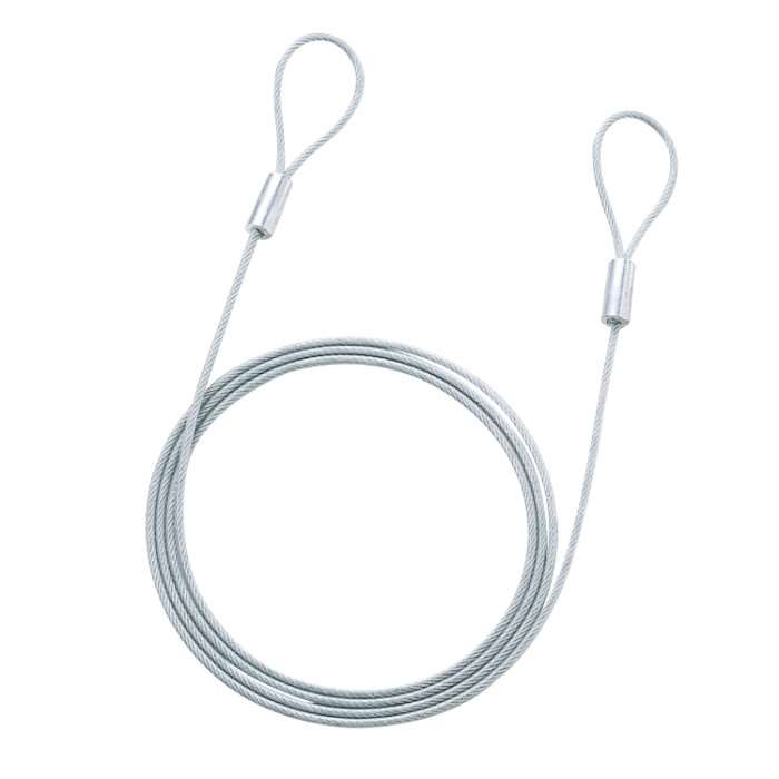 特徴Feature取り付け部品、鍵などに接続する、eセキュリティ用ワイヤーです。仕様Spec商品名eセキュリティ（ワイヤー、長さ2.0m・直径3.5mm）太さ3.5mm ワイヤー長2m材質亜鉛（ビニールコーティング加工）メーカーサンワサプラ...