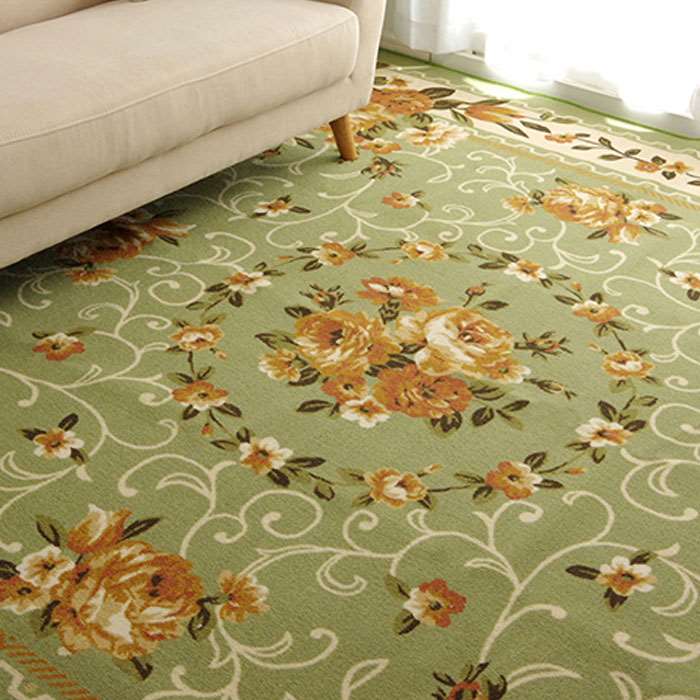 SEARCH WORD：カーペット 撥水加工 200×300cm カーペット ラグ ナイロンカーペット ナイロン 敷 撥水加工 撥水 はっ水 花柄 フラワー エレガント エレガンス 部屋 室内 インテリア 新生活 引越 一人暮らし お部屋改...
