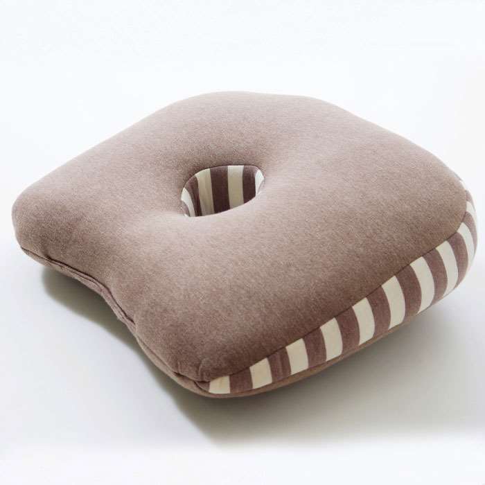 SEARCH WORD：フットクッション 無地xストライプ 快適フィット クッション くっしょん CUSHION インテリア 快適フィット 快適 円座 シートクッション サポートクッション シート チェア チェアクッション 姿勢 ポジショニ...