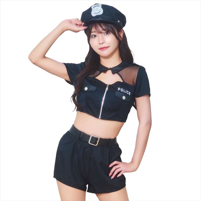 SEARCH WORD：GLOWHOLIC ショートパンツポリス仮装 衣装 変装 コスチューム コスプレ ハロウィン ハローウィン ハロウィーン クリスマス パーティー イベント HALLOWEEN ホームパーティー ホムパ 撮影 写真 誕...