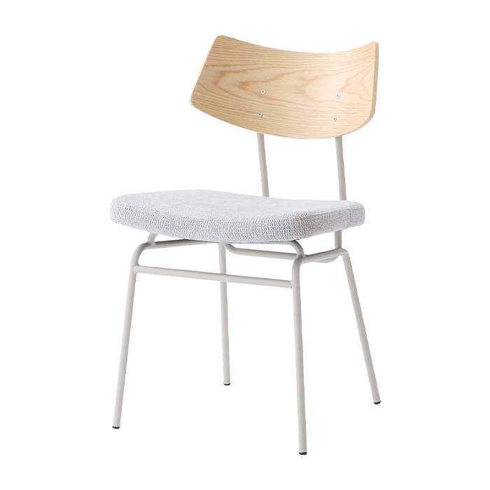 SEARCH WORD：椅子 チェア ダイニングチェア スチール脚 天然木背もたれ デザイン おしゃれ チェア単品 家具 インテリア 新生活 新学期 引越 転居 引っ越し準備 一人暮らし ファミリー 部屋 商品概要：チェア。スチール脚、背も...