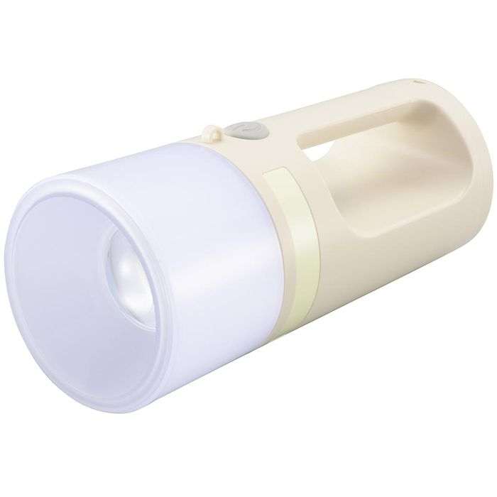 SEARCH WORD：LEDトーチ＆ランタン 給電用USBポート 蓄光帯付き 単2形×4本使用 450 lm 連続使用 白色HIGHで13時間 保護等級IPX4 商品概要：誘導灯・ランタンとしても使用できます。給電用USBポート付きで緊急...