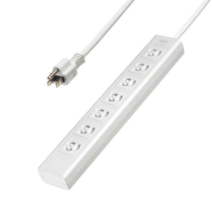 SEARCH WORD：抜け止めシャッタータップ 電源 コンセント タップ コンセントタップ 電源タップ 抜け止め シャッター 商品概要：●スチールデスクなどに仮固定できるマグネット付きです。 ●差込口は、3P抜け止めシャッター仕様の7個口...