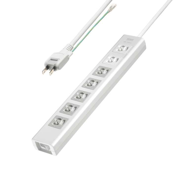 SEARCH WORD：抜け止めシャッタータップ 電源 コンセント タップ コンセントタップ 電源タップ 抜け止め シャッター 商品概要：●集中スイッチで5個口をオン/オフすることができます。2個口は常時通電口（差込口が白色）となっており、...
