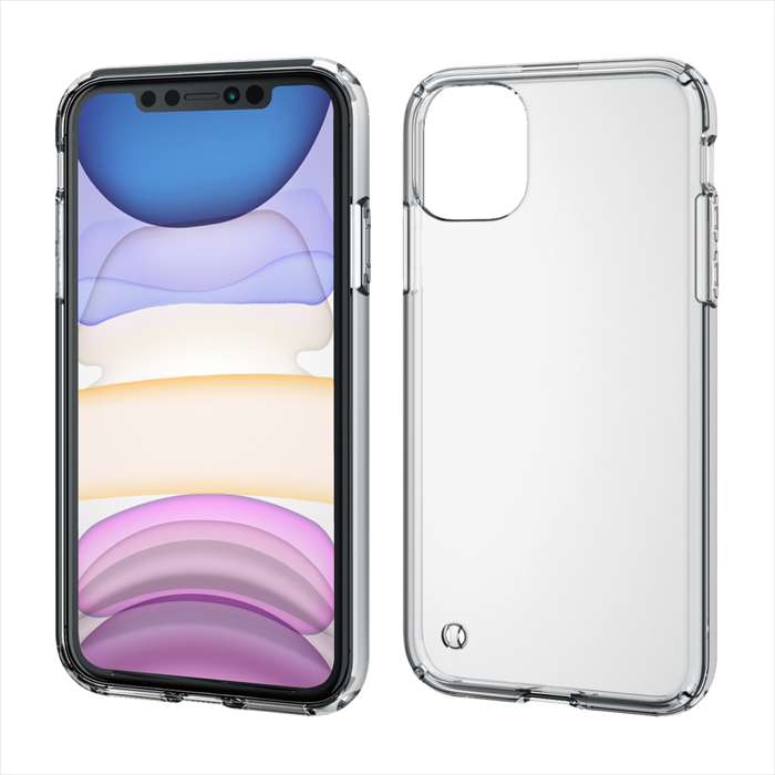 SEARCH WORD：iPhone11 ケース カバー TPU ポリカーボネート ストラップホール付 ワイヤレス充電対応 シンプル クリア商品概要：■端末のデザインを損なわず、最もシンプルなスタイルで衝撃から守るiPhone 11用ハイブ...