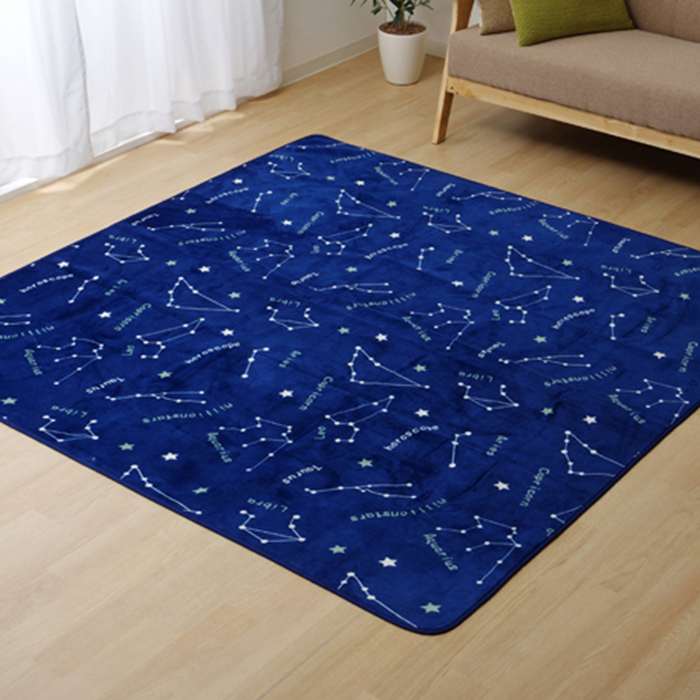 SEARCH WORD：抗菌・防臭 ウォッシャブル フランネル ホットカーペットカバー WSミリオン RUG」ネイビー約200×250cm ラグ カーペット ホットカーペットカバー インテリア 商品概要：なめらかな肌触りのフラネルを使用した...