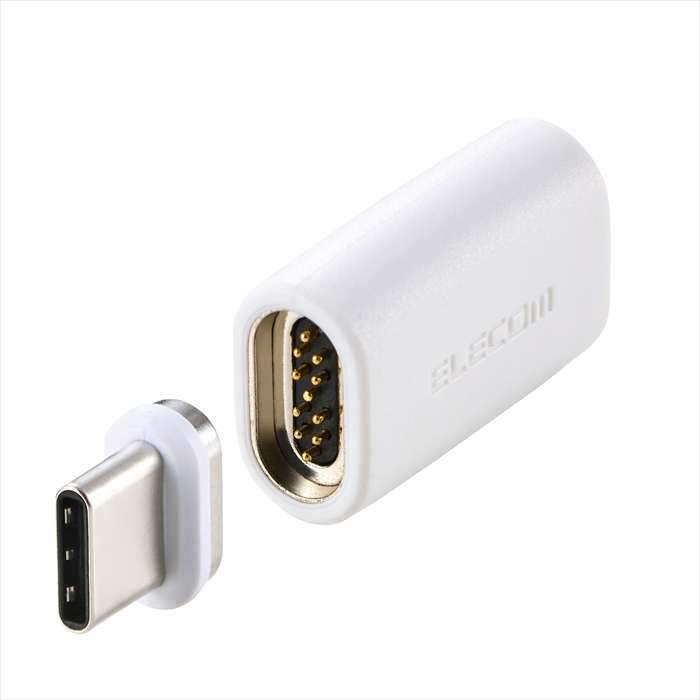 SEARCH WORD：タイプc usb c usbc ケーブル typec type-c アダプタ 充電 マグネット変換アダプタ 変換プラグ cタイプ商品概要：■磁力でしっかり接続するUSB Type-C(TM)着脱式コネクターを採用した...