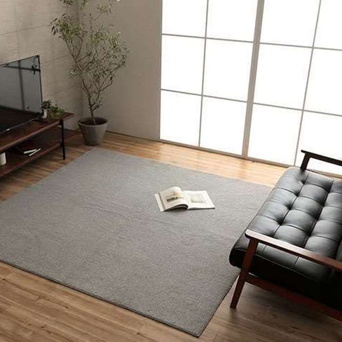 SEARCH WORD：ループパイルラグ 抗菌防臭加工 185×185cm カーペット ラグ マット ラグマット ラグカーペット 敷 和室 洋室 部屋 室内 インテリア 家庭 自宅 ファミリー 家族 新生活 引越 一人暮らし お部屋改造 子...