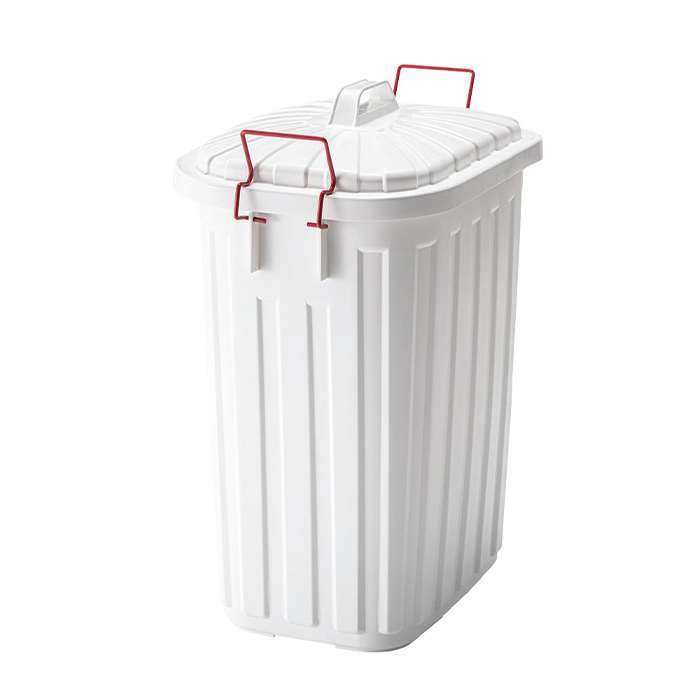 SEARCH WORD：ゴミ箱 スリム ごみ箱 ダストボックス 分別 ポリエチレン プラスチック 丈夫 頑丈 シンプル 耐衝撃 野外 屋外 室外 割れにくい 日本製 メイドインジャパン 国産 フタ付き 蓋付き ロック カバーセイバー 持ち運...