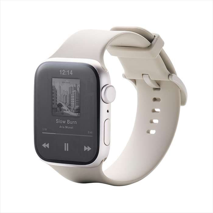SEARCH WORD：アップルウォッチ用 バンド ベージュ Apple Watch SE 第3世代 / Series 11 [ 42 41 40 38mm ] 対応 シリコン ベルト TOUGH SLIM商品概要：■汗や水に強いシリコン素...