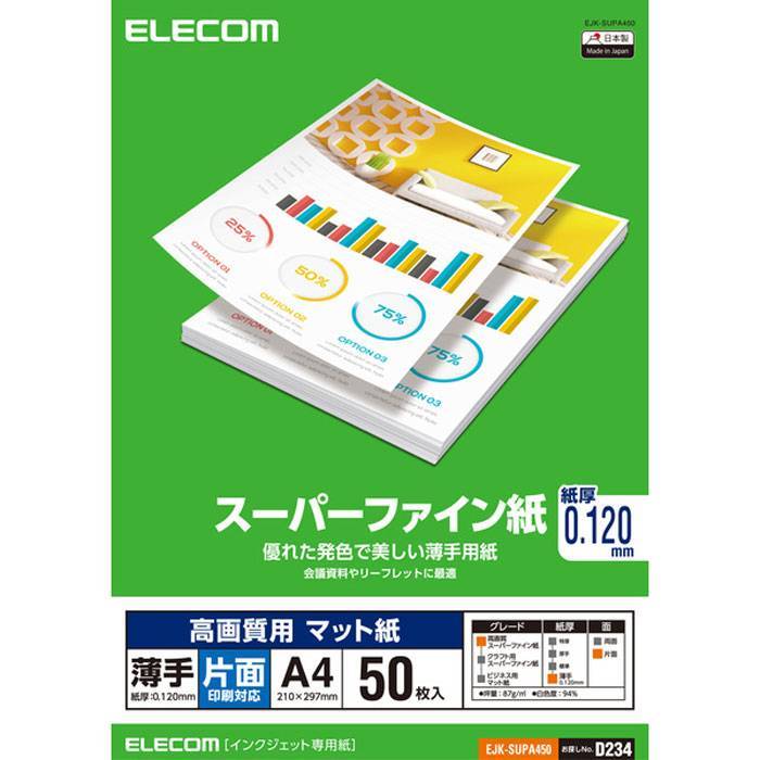 SEARCH WORD：高画質 高画質用 高画質専用 スーパーファイン紙 ファイン紙 マット紙 マット プリンター プリンター用紙 プリンター専用紙 インクジェット インクジェット用紙 インクジェット専用紙 片面印刷用紙 片面印刷専用紙 A...