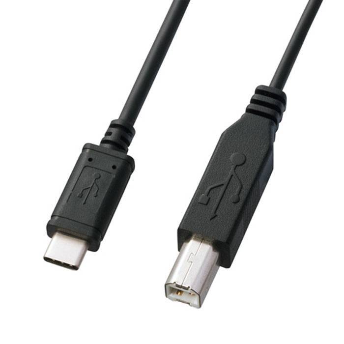 SEARCH WORD：パソコン・タブレット用 USB2.0 Type-C-B ケーブル 2.0m データ転送 耐振動 耐衝撃性 ブラック type-c typec タイプ-c タイプc usb ケーブル typa-cケーブル タイプcケー...