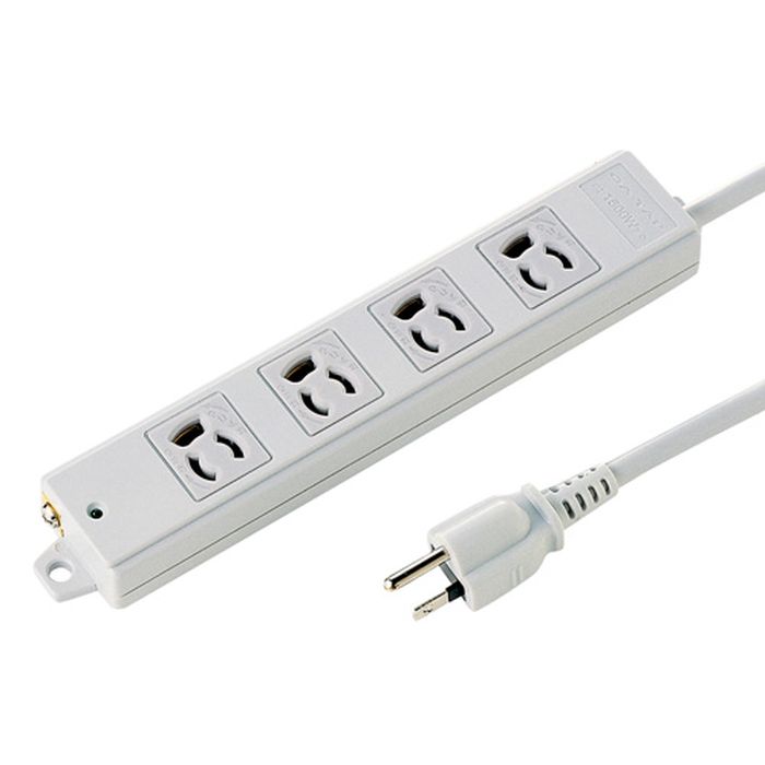 SEARCH WORD：電源 タップ 電源タップ 工事物件タップ コンセントタップ OAタップ PCタップ 電源コード 延長コード 3P 4個口 通電ランプ付 マグネット 二重構造 絶縁キャップ グレー商品概要：4個口（3P抜け止め）、VC...