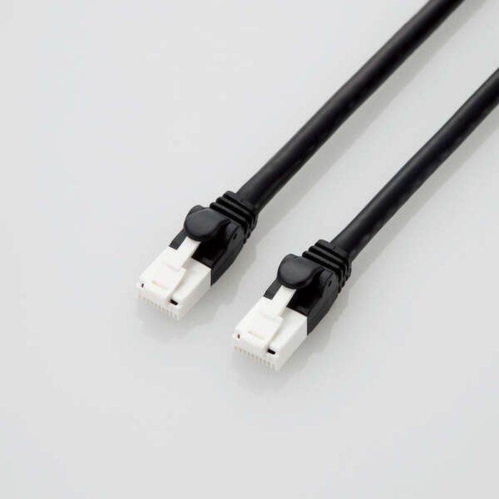 SEARCH WORD：LANケーブル 10.0m ツメ折れ防止 カテゴリー6A対応 10ギガビット対応 超高速 データ通信 ブラック商品概要：ツメ折れ防止プロテクタと屈曲に対する耐久性が高い新素材コネクタを採用したダブル構造で、通常の使用...