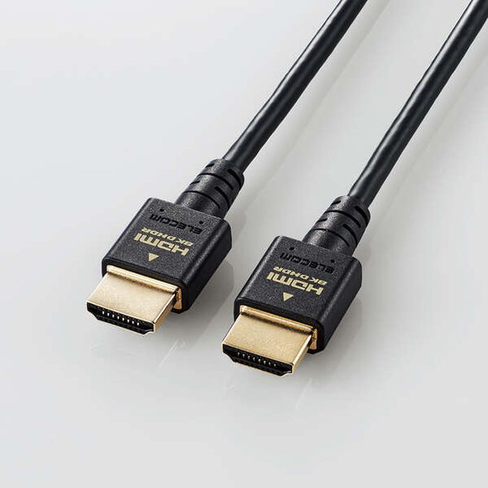 SEARCH WORD：HDMIケーブル イーサネット対応 ウルトラハイスピード スリム 直径4.5mm 2.0m 48Gbps 高速伝送 ブラック商品概要：48Gbpsの高速伝送による8K映像の伝送に対応し、高い信頼性と機能性、ノイズ耐性...