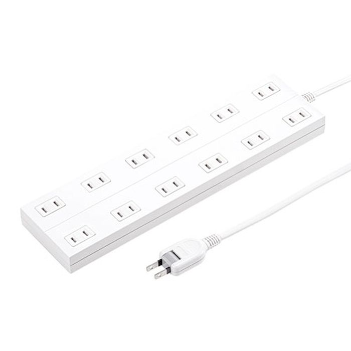 SEARCH WORD：電源タップ デンゲンタップ でんげんたっぷ テーブルタップ てーぶるたっぷ 便利タップ べんりタップ べんりたっぷ コンセントタップ こんせんとたっぷ 2P 12個口 コード長5m ACアダプタ対応 マグネット付 ほ...