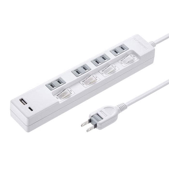 SEARCH WORD：電源 でんげん タップ たっぷ コード こーど 電源タップ でんげんたっぷ 電源コード でんげんこーど 延長コード えんちょうこーど 便利タップ べんりたっぷ コンセントタップ こんせんとたっぷ USB充電機能付きタ...