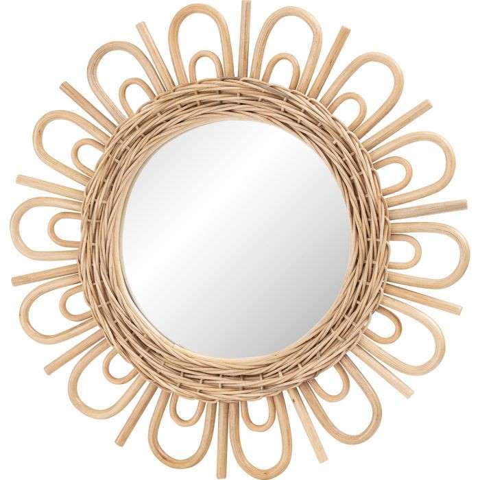 SEARCH WORD：東谷 インテリア 家具 ミラー 鏡 姿見 壁掛け ウォールミラー 丸型 円型 ラタン 籐 シンプル おしゃれ ナチュラル商品概要：どんなインテリアにも馴染みやすいラタンのミラーは、奥行きが生まれ空間のイメージをガラッ...