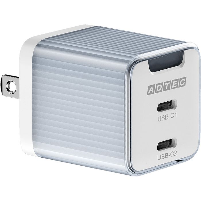 SEARCH WORD：ADTEC アドテック 充電器 スマホ スマートフォン PC パソコン デスクトップ ノート 周辺機器 アクセサリー PD商品概要：充電時間もカラフルに彩る、小型の正方形状でパステル調のブルー、パープルカラーモデルの...