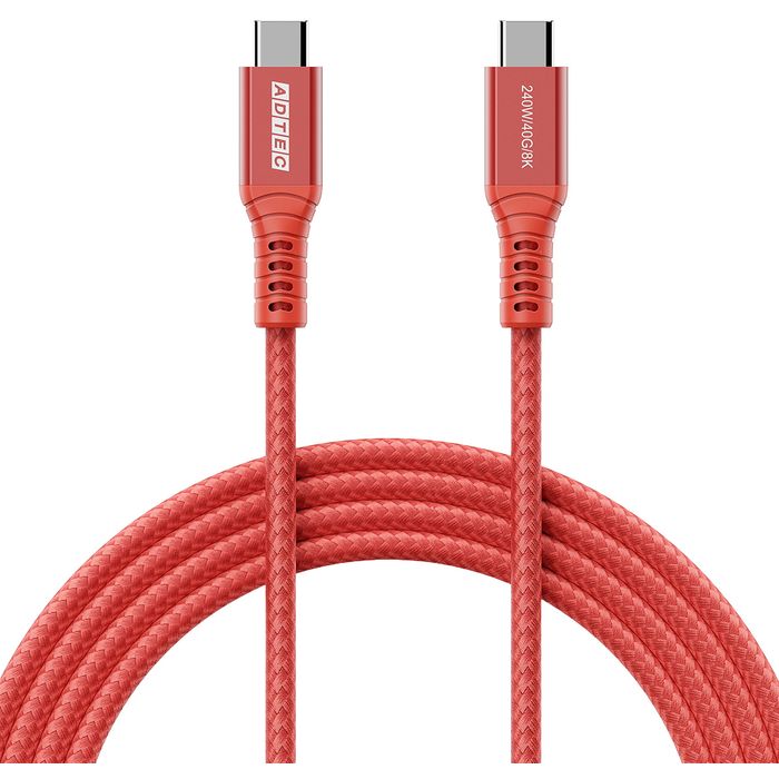 SEARCH WORD：ADTEC アドテック USB ケーブル PC 240W 40Gbps スマホ スマートフォン PC パソコン デスクトップ ノート 周辺機器 アクセサリー商品概要：パステル調カラー対応した高性能USB4 Gen3対...