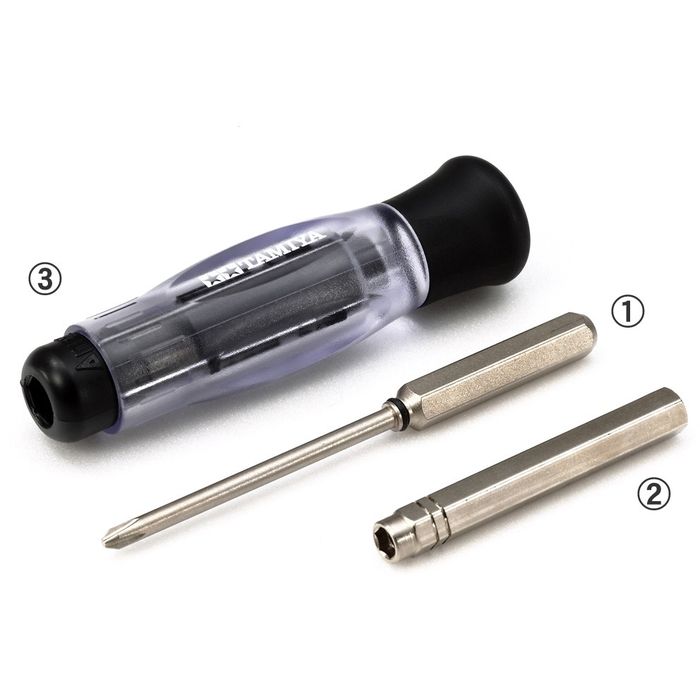 SEARCH WORD：タミヤ プラモデル 工具 おもちゃ ホビー 1商品概要：ミニ四駆の組み立てやメンテナンスに活躍する高品質なドライバーセットです。プラスドライバービット、ボックスドライバービット、回転グリップで構成。プラスドライバービ...