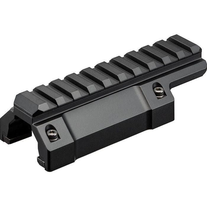 SEARCH WORD：東京マルイ エアガン マウントベース MP5 ドットサイト 光学サイト スコープ オプション 部品 パーツ商品概要：本体上部に取付けることで、幅20mmのレイルに対応した各種光学サイトを搭載することができます。軽量な...