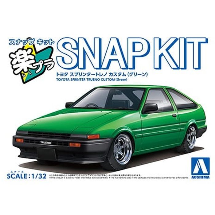 SEARCH WORD：楽プラ 塗装不要 接着剤不要 簡単 模型 TOYOTA AE86 ハチロク アオシマ AOSHIMA 青島 模型 プラモデル 玩具 おもちゃ コレクション ホビー 趣味 工作 組立 組み立て商品概要：AE86のカスタ...