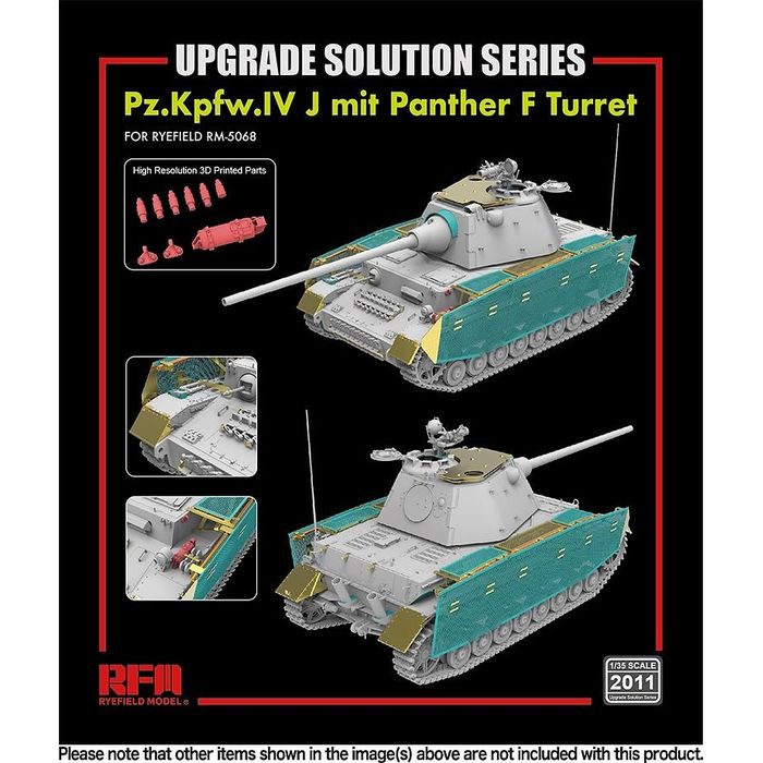 SEARCH WORD：ビーバーコーポレーション RFM2011 ライフィールドモデル 1/35 IV号戦車 J型 w/パンターF砲塔用 グレードアップパーツセット (RFM5068用) プラモデル 模型 玩具 ホビー おもちゃ コレクショ...