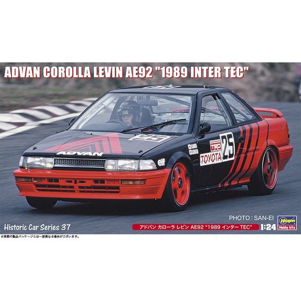 SEARCH WORD：ハセガワ 玩具 おもちゃ ホビー 趣味 プラモデル 1/24 アドバン トヨタ TOYOTA カローラ レビン AE92 1989 インターTEC ADVAN COROLLA LEVIN HC37商品概要：プラモデル...