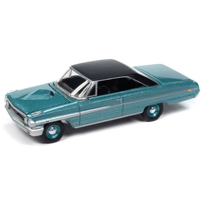 SEARCH WORD：京商 ミニカー モデルカー 模型 KYOSHO 玩具 ホビー おもちゃ 趣味 コレクション AUTOWORLD 1/64 1964 フォード ギャラクシー 500XL ダイナスティーグリーン/ブラック AWSP174...