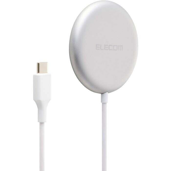 SEARCH WORD：ELECOM エレコム AC式充電器 スマホアクセサリー 4549550395908 W-MA11SV マグネットQi2.2規格対応ワイヤレス充電器/25W/卓上/1.5m/シルバー商品概要：最大25W出力で、ワイヤ...