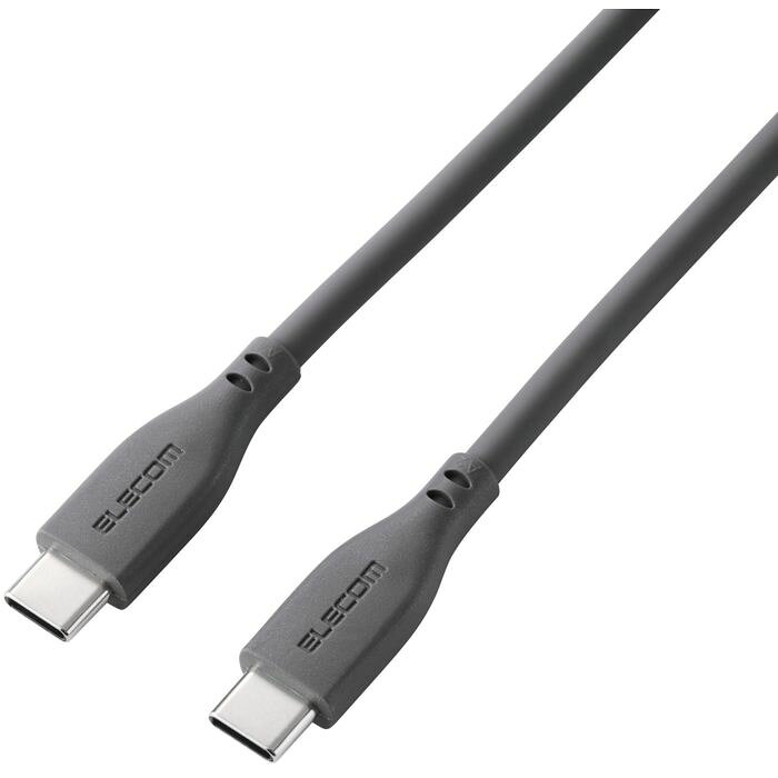SEARCH WORD：ELECOM エレコム 変換アダプター 周辺機器 4549550403429 MPA-CCPESS05GY USB Type-C to USB Type-Cケーブル/シリコン/最大240W/0.5m/グレー商品概要：...