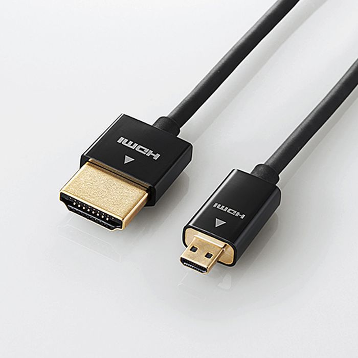 デジタルカメラやデジタルビデオカメラで撮った映像をテレビで楽しめる。イーサネット対応HIGH SPEED HDMI-Microケーブル。4K2K、3DフルHDに対応した、HIGH SPEED with Ethernet認証済みの“イーサネッ...