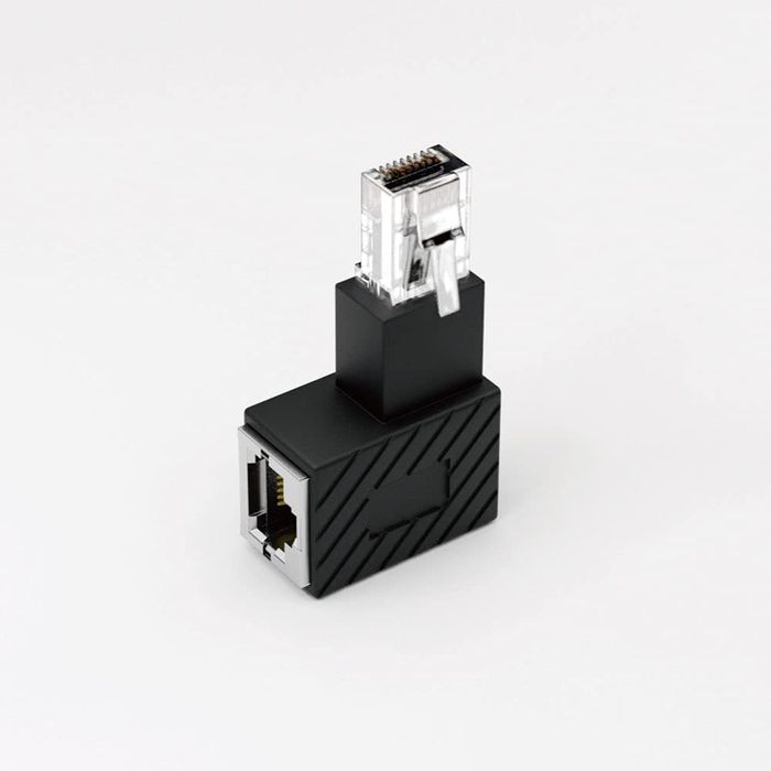 SEARCH WORD：LANコネクタ ランコネクタ LANコネクター ランコネクター 接続 整理 すっきり商品概要：LANケーブルに接続することで、LANケーブルのコネクタの向きを90度回転させることが可能です。 ■LANケーブルの取り回...