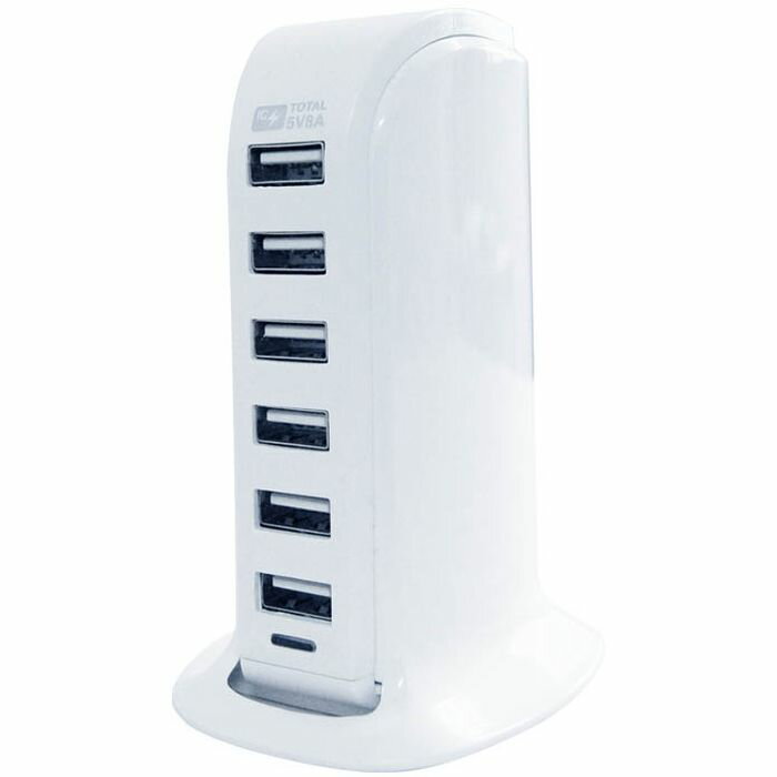 SEARCH WORD：AC充電器 AC 充電器 充電 チャージャー コンセント ACアダプター ACアダプタ アダプター アダプタ 商品概要：コンセント一つでUSB-Aの機器を6台同時に充電可能なUSB充電器。 ●USBポートは自動識別I...