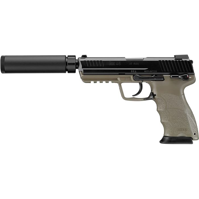 SEARCH WORD：ガスブローバックガン ガスガン ガスブロ ブローバック 反動 キックバック エアガン エアーガン リアル リアリティ商品概要：ガスブローバックHK45のバリエーションモデルとして、HK45タクティカルが登場！金属と樹...
