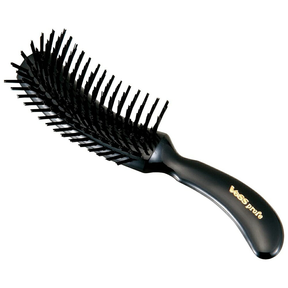 S型ハンドルが手に馴染みやすく、らくにブラッシングができ、ふぞろいな毛先が長さの違う髪も逃さずにキャッチします。 ブラシ毛の先端には、頭皮にやさしい先丸加工を施しています。 メーカー：ベス工業株式会社 区分：日本製 広告文責： ドリラン 愛...