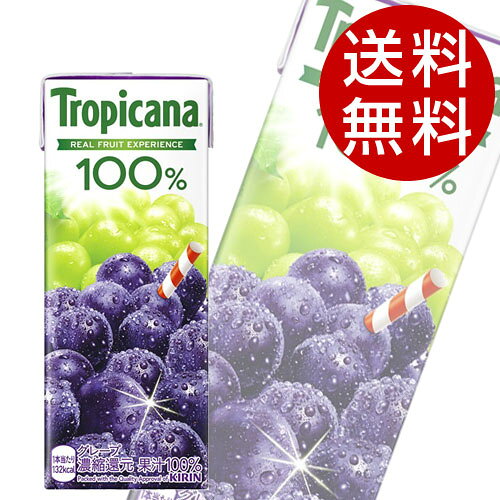 果実のおいしさと栄養がつまった100％グレープジュース。グレープの濃厚な甘みと芳醇な香りが楽しめます。■商品詳細メーカー名：キリンシリーズ名：トロピカーナ内容量：250ml×48本購入単位：1セット(48本)配送種別：在庫品原材料：ぶどう(...