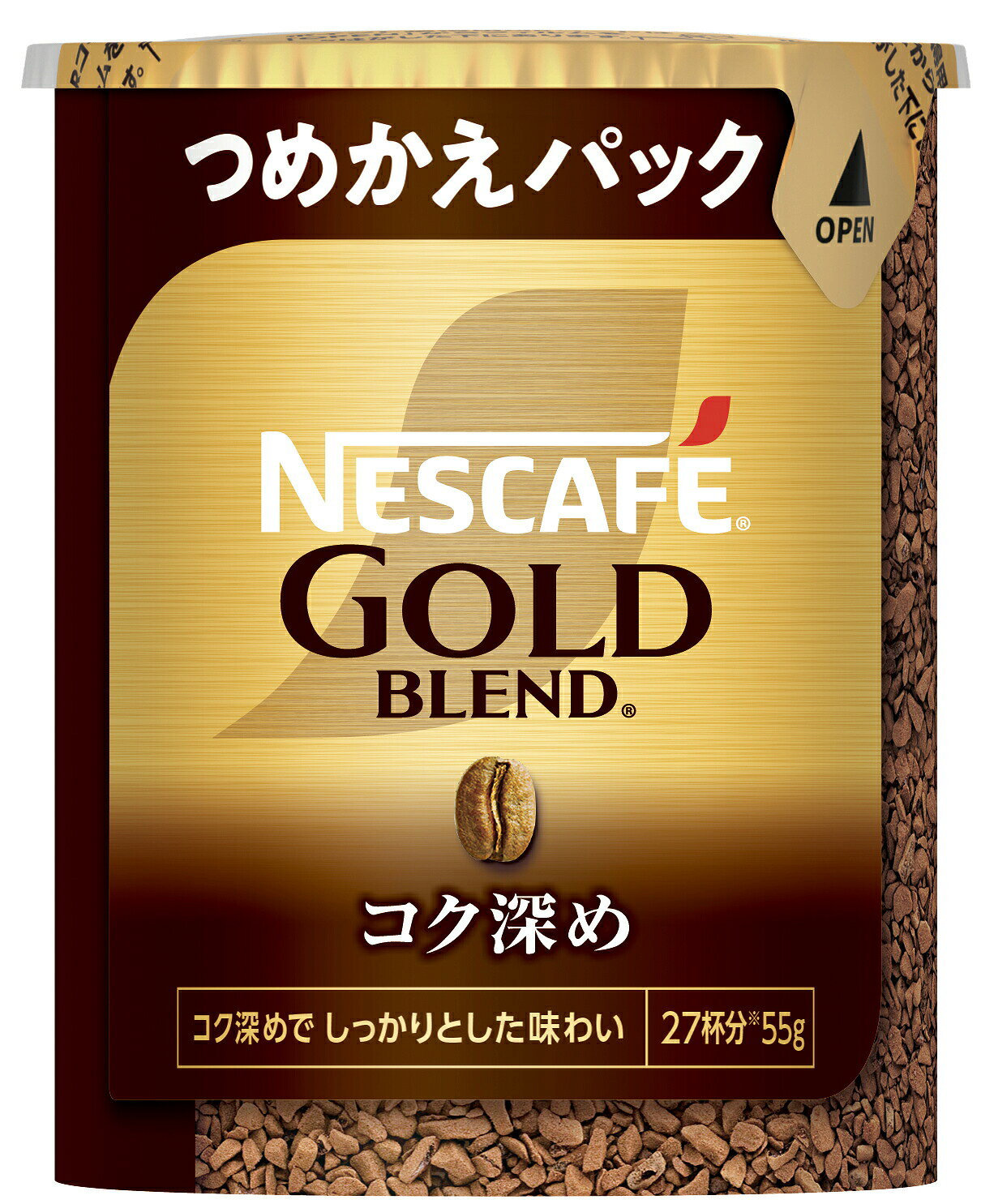 【商品説明】「ネスカフェ ゴールドブレンド コク深め エコ＆システムパック」はつめかえ用製品です。香りはそのままに、カフェラテやアイスコーヒーを作るための絶妙なブレンドを追求した、コク深めでしっかりした味わい。【原材料名】コーヒー豆（輸入）...