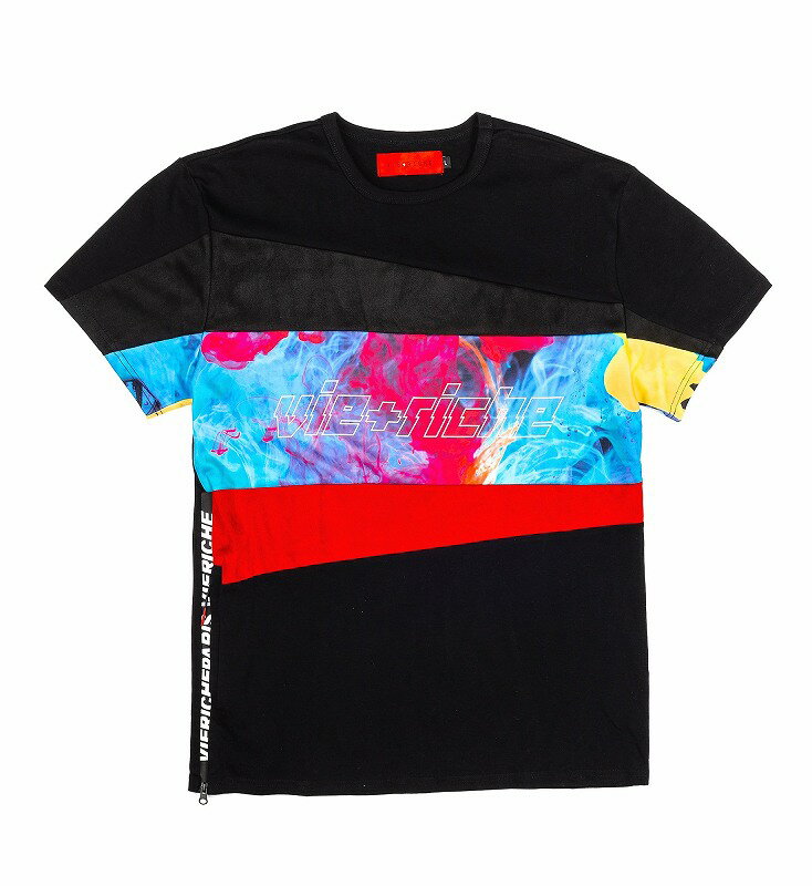 商品名：VIE RICHE 色：ブラック サイズ：S　M　L　XL　2XL　3XL　　　　 S：着丈63CM、身幅51CM×2、袖丈22cm、肩幅49cm M：着丈66.5CM、身幅54CM×2、袖丈22.5cm、肩幅50cm L：着丈70...