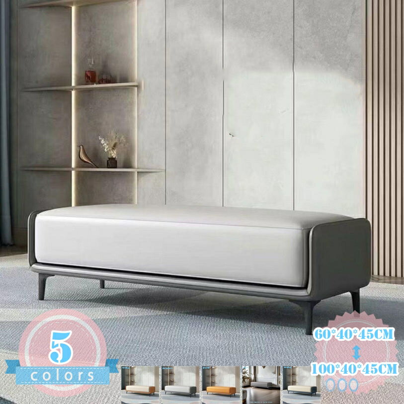 メイン素材：木、メタル、PUレザー◆【サイズ（cm）】：60*40*45cm 80*40*45cm 100*40*45cm　 材質：PUレザー + 木製 + 金属脚；PUレザー生地×細身のスチール脚×天然木フレームがおしゃれなベンチ。ダイニ...