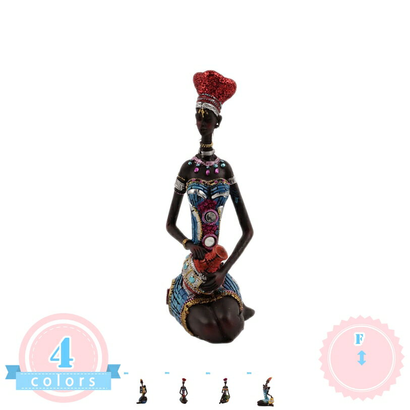メイン素材：レジン★アフリカの像。ユニークな手彫りブラックアフリカ部族の女性のフィギュア。アフリカのアートデザインはほとんどの家の装飾によく合います。★高品質の樹脂素材を使用しており、繊細な職人技と品質、環境に優しい樹脂、丈夫で耐摩耗性があ...