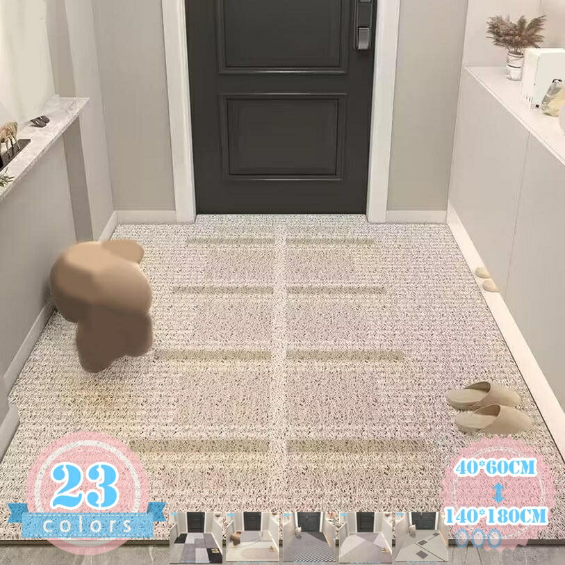 【クリックして他の色を選択してください】他の色1メイン素材：PVC◆【表地】PVC 水や日差しに強く、劣化しにくいPVCマット!【簡単カット可能】ハサミで簡単カットができ、部屋のスペースに合わせて自由にカットして良いです。【扉に引っ掛からな...