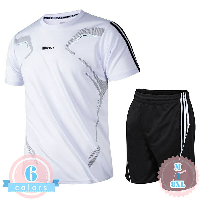 表地：ポリエステルメイン素材：ポリエステル【スポーツウェア】半袖Tシャツとハーフパンツの使い勝手の良い上下セットです。運動時だけでなく、お出かけや日常のカジュアルスタイル、お部屋でのリラックスタイムなど、幅広いシーンでデイリーに活躍する便利...
