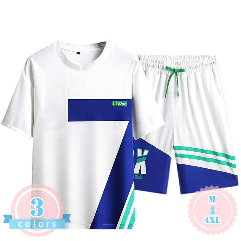 表地：ポリエステルメイン素材：ポリエステル【上下セット】ゆったりとしたシルエットで体型カバー効果が期待できる、メンズカジュアル上下セットです。締め付け感のないリラックスした着心地を提供し、大きいサイズから標準サイズまで幅広くカバーします。シ...