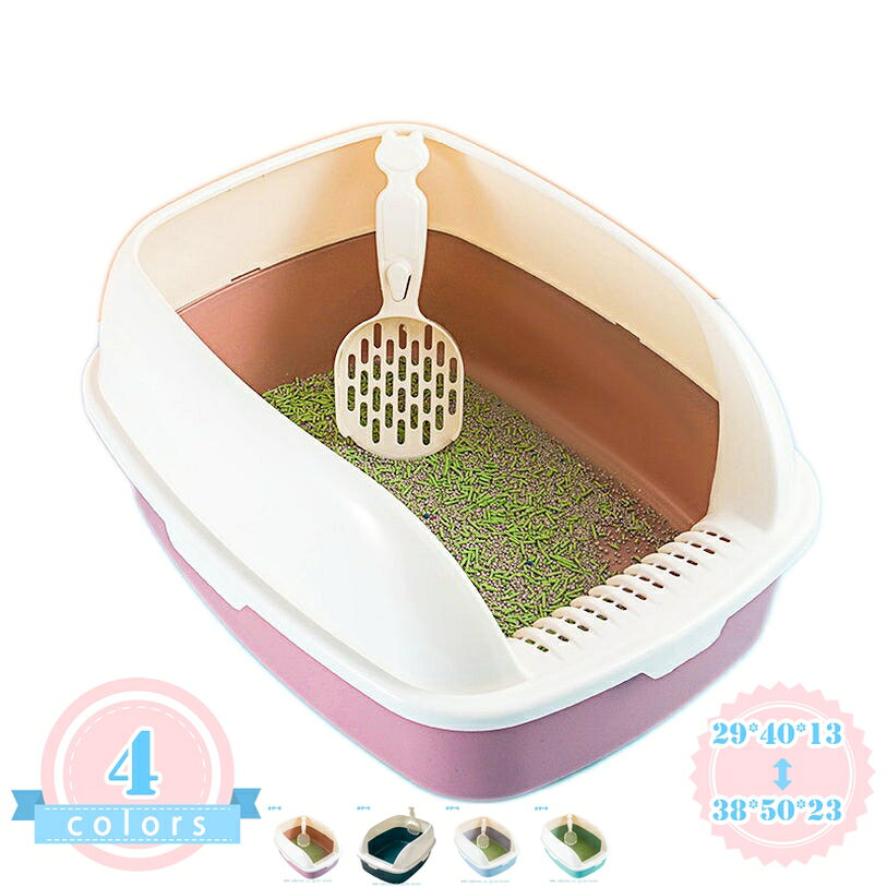 表地素材：プラスチック内部素材：プラスチックサイズ：29*40*13cm 35*47*17cm 38*50*23cm。大型の猫ちゃんでも広々と使用できるサイズ。トイレ内での方向転換がしやすく、排泄の失敗も軽減することができます。砂落とし機能...